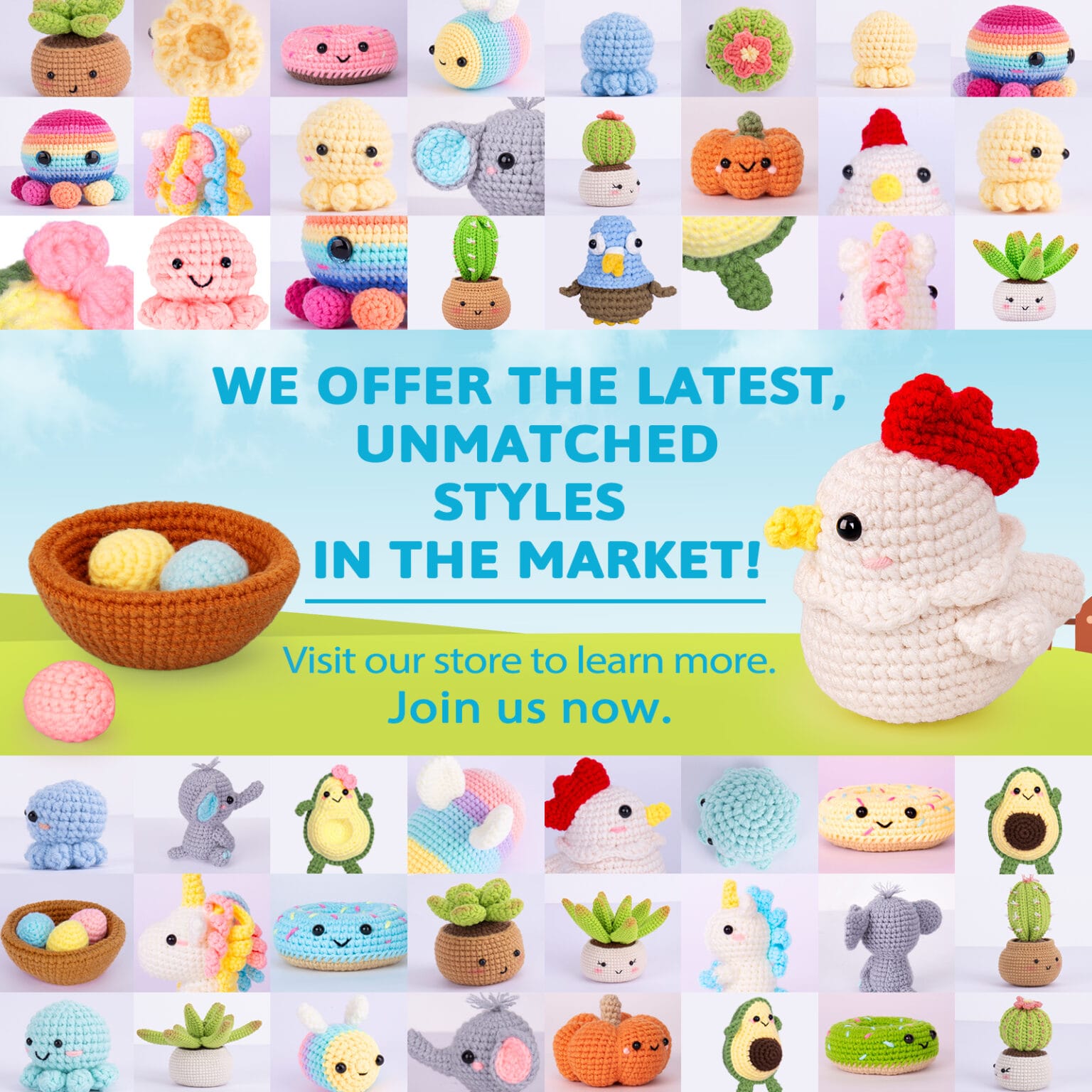 Chicken Family Kit - crochettas.com
