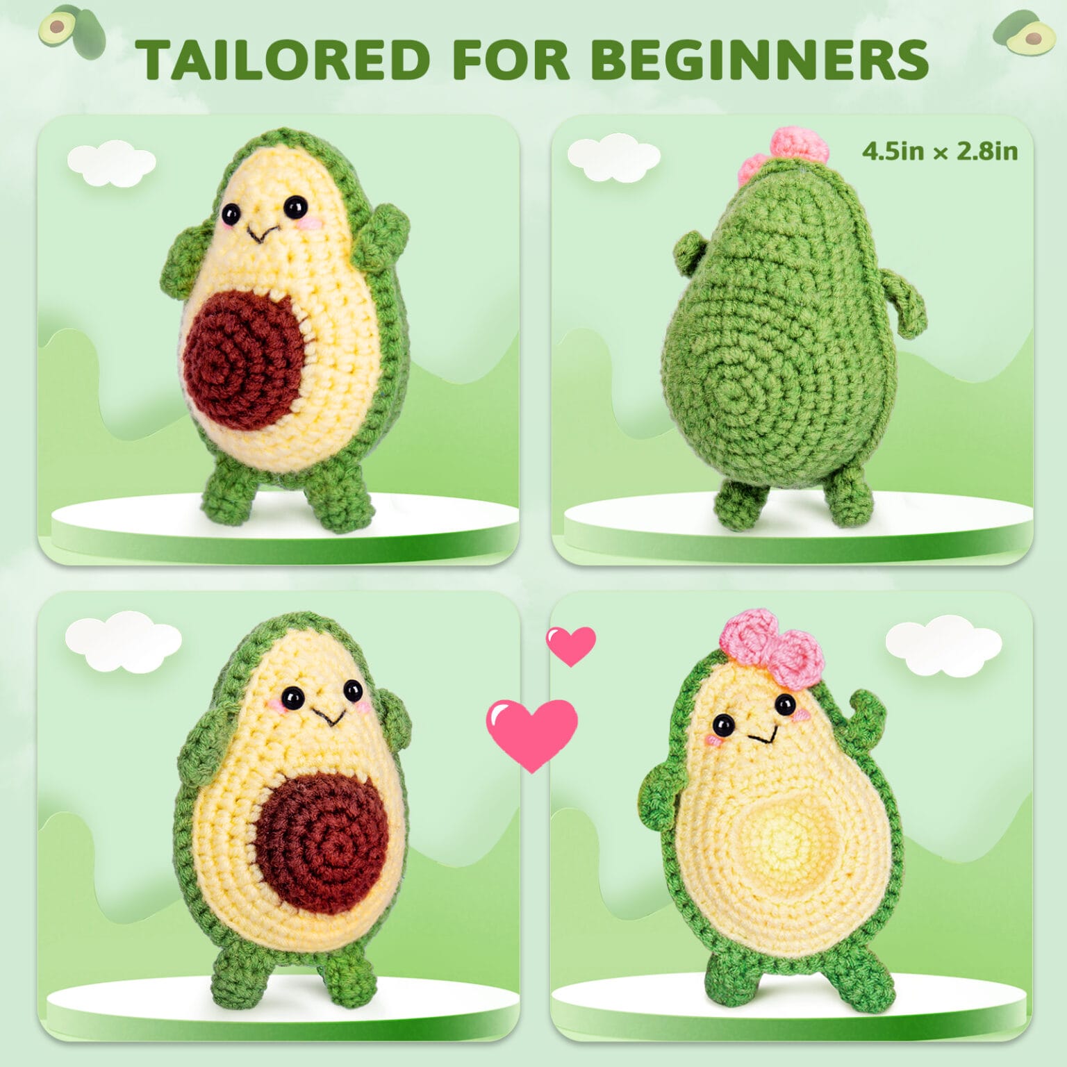 Avocado Family Kit - crochettas.com