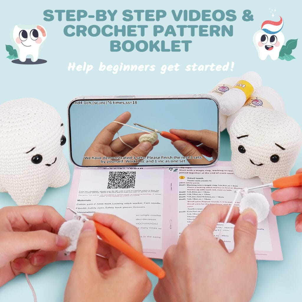 Crochet Teeth - crochettas.com