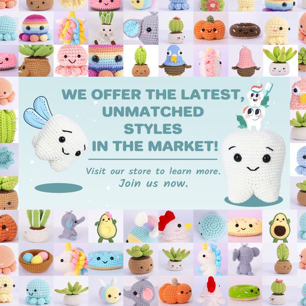 Crochet Teeth - crochettas.com